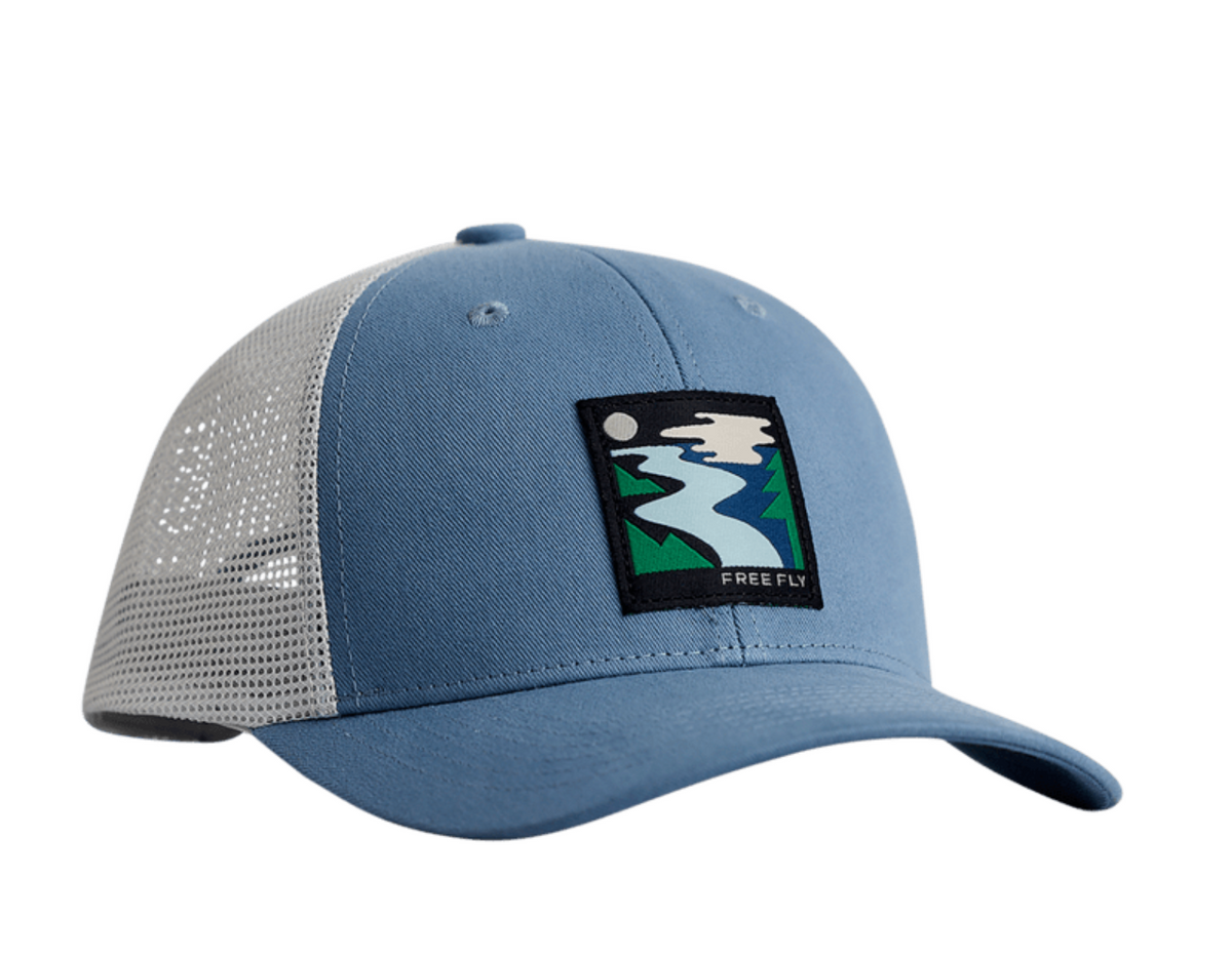 Inlet Trucker Hat || Blue Fog - Youth – Khanh